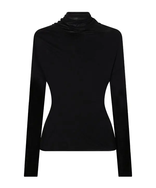 Victoria Beckham Mock-neck Top - Black
