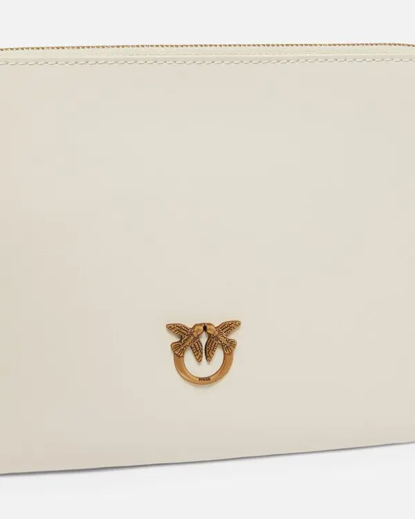 Pinko Bird Logo Plaque Wrist Clutch Bag