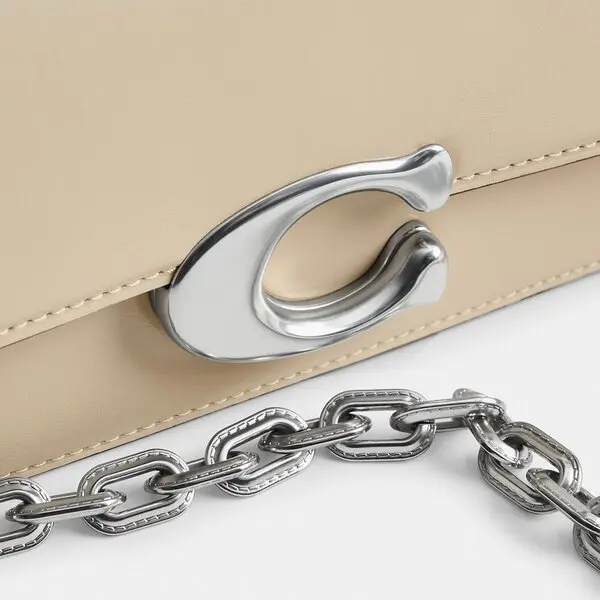 COACH Tabby Logo Plaque Shoulder Bag