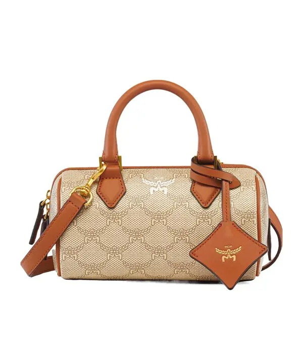 Mcm Ella Boston Bag - Beige