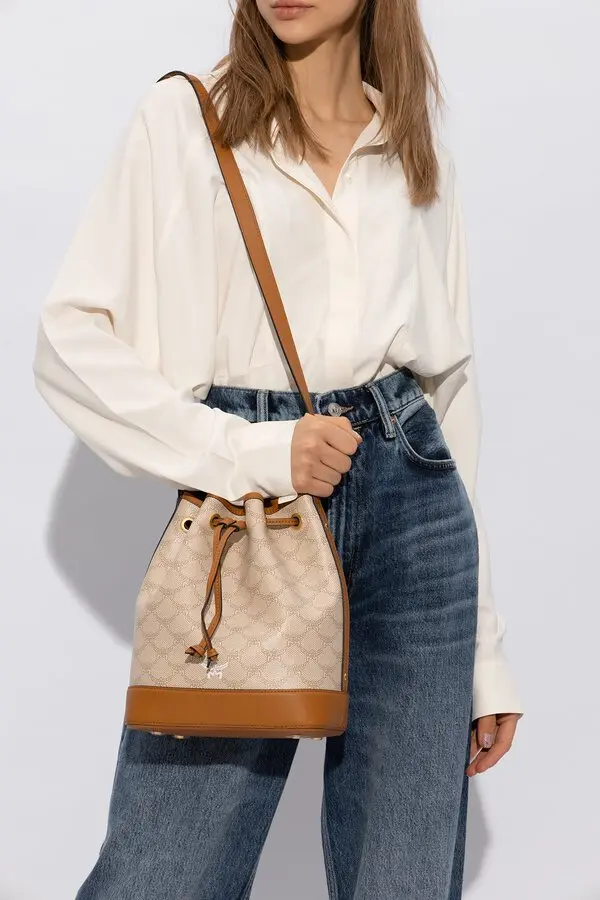 Mcm Logo Shoulder Bag