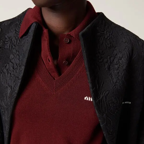 Miu Miu Wool Knit Polo Shirt