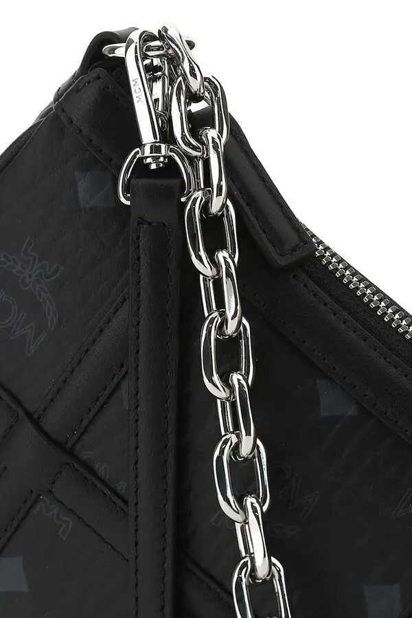 Mcm Monogram Printed Chain-linked Shoulder Bag