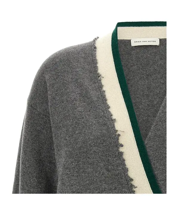 Dries Van Noten Long-sleeve Open-front Cardigan