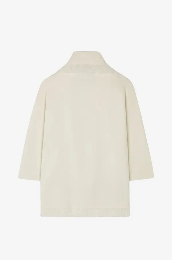 Alanui Fringe-trim Belted Cardigan - White