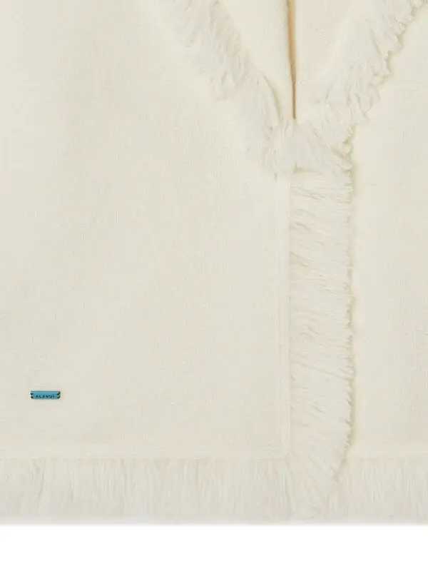 Alanui Fringe-trim Belted Cardigan - White
