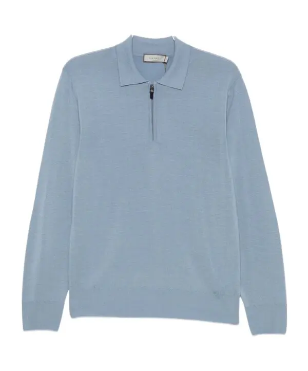 Canali Quarter-zip Polo Shirt