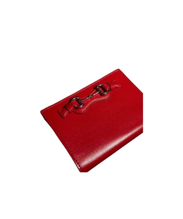Gucci Horsebit Small Wallet - Bright Red
