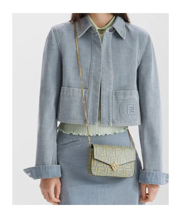 Fendi Ff Diamonds Chain-linked Wallet