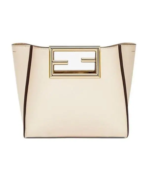 Fendi Small Way Tote Bag - White
