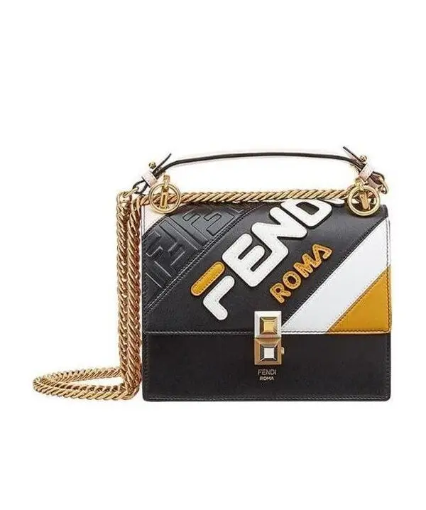 Fendi X Fila Limited Cooperation Mania Series Shoulder Bags - Black