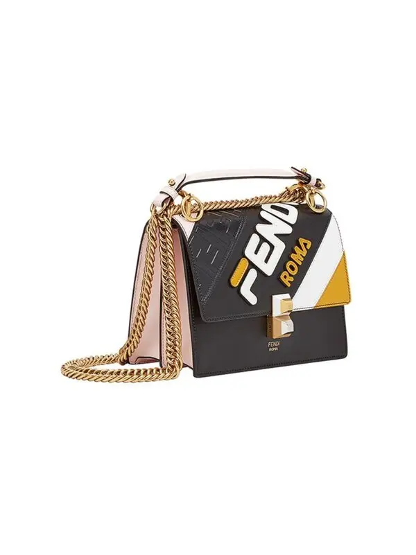 Fendi X Fila Mania Series Shoulder Bag - Black