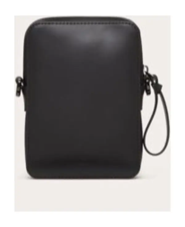 Valentino Garavani Vltn Logo Printed Zip-up Shoulder Bag