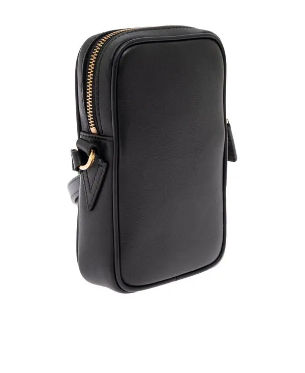 Versace Medusa Plaque Zipped Messenger Bag