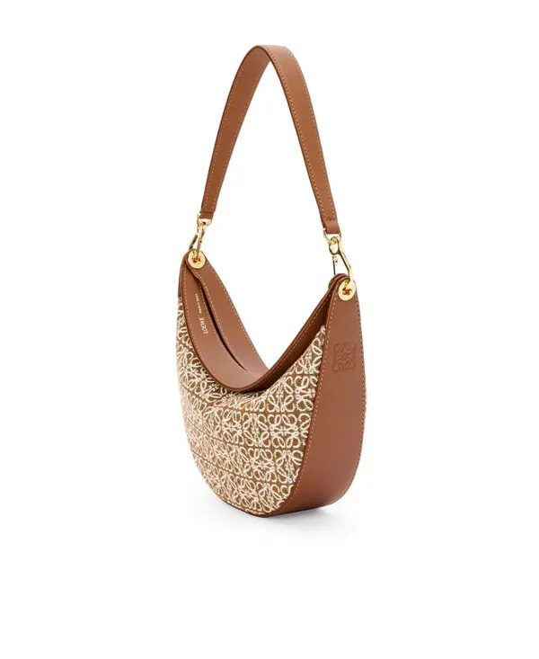 Loewe Small Luna Bag In Anagram Jacquard And Classic Calfskin