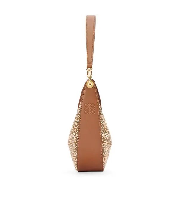 Loewe Small Luna Bag In Anagram Jacquard And Classic Calfskin