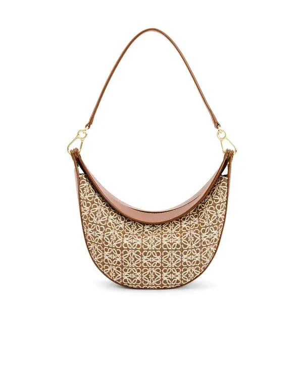 Loewe Small Luna Bag In Anagram Jacquard And Classic Calfskin