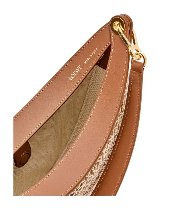 Loewe Small Luna Bag In Anagram Jacquard And Classic Calfskin