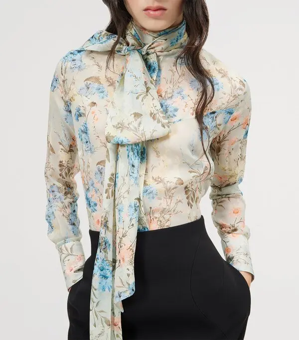 Alexander McQueen Silk Floral Shirt