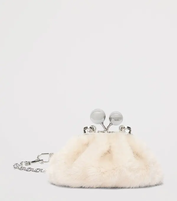 Max Mara Faux Fur Pasticcino Clutch