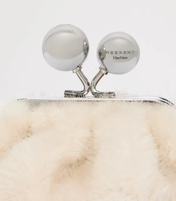 Max Mara Faux Fur Pasticcino Clutch
