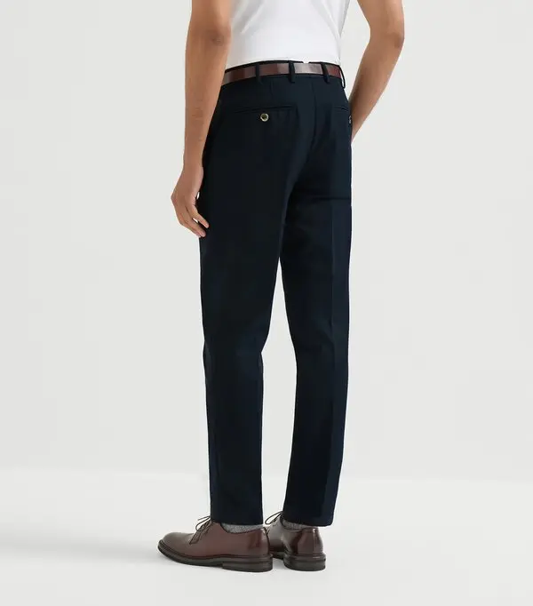 Brunello Cucinelli Cotton-virgin Wool Gabardine Trousers