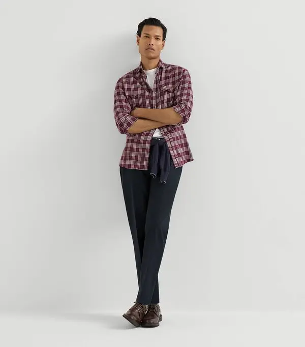 Brunello Cucinelli Cotton-virgin Wool Gabardine Trousers
