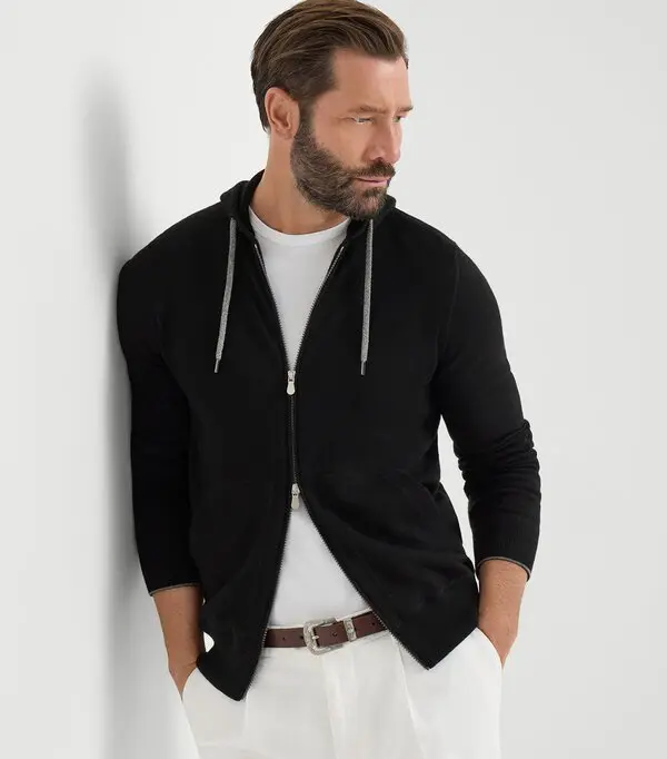 Brunello Cucinelli Cashmere Hooded Cardigan