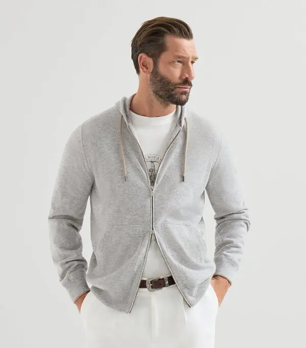 Brunello Cucinelli Cashmere Hooded Cardigan