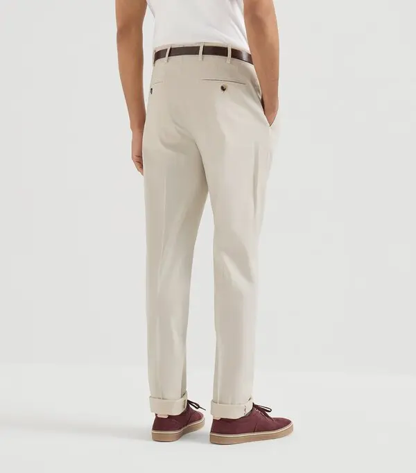 Brunello Cucinelli Pima Cotton Gabardine Trousers