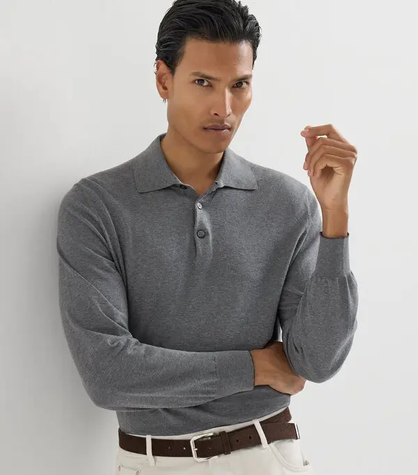 Brunello Cucinelli Cotton Polo Sweater