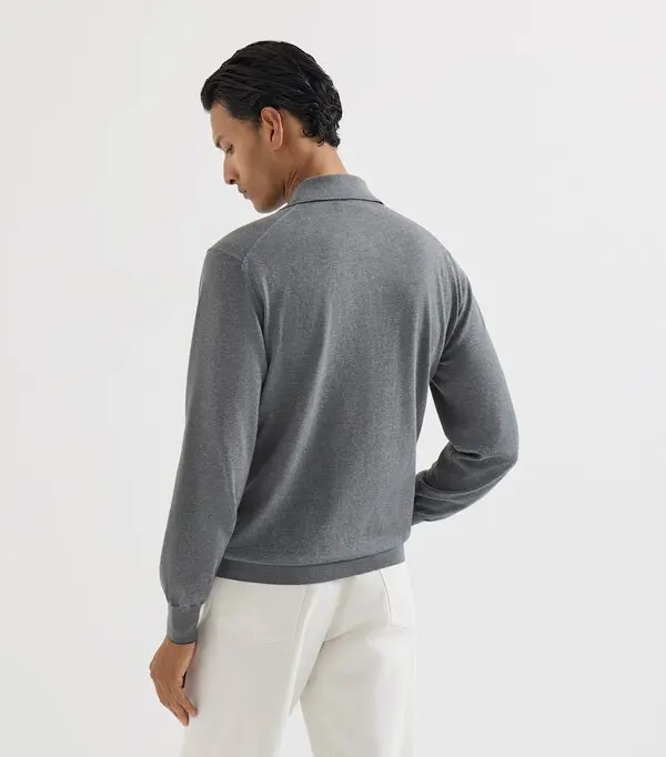Brunello Cucinelli Cotton Polo Sweater