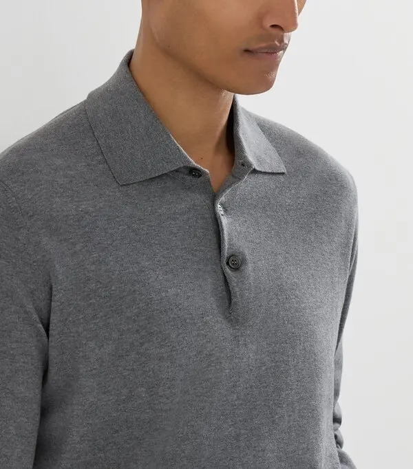Brunello Cucinelli Cotton Polo Sweater