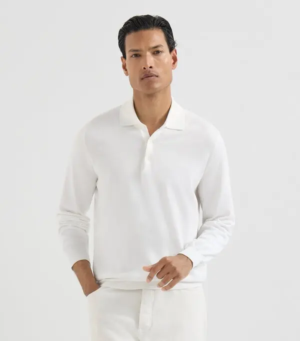 Brunello Cucinelli Cotton Polo Sweater
