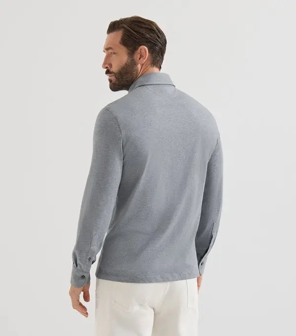 Brunello Cucinelli Cotton Long-sleeve Polo Shirt