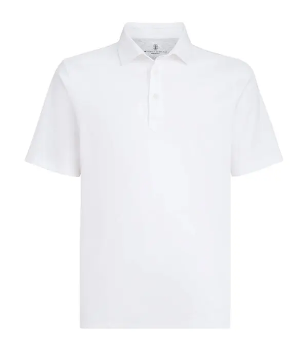 Brunello Cucinelli Cotton Polo Shirt - White