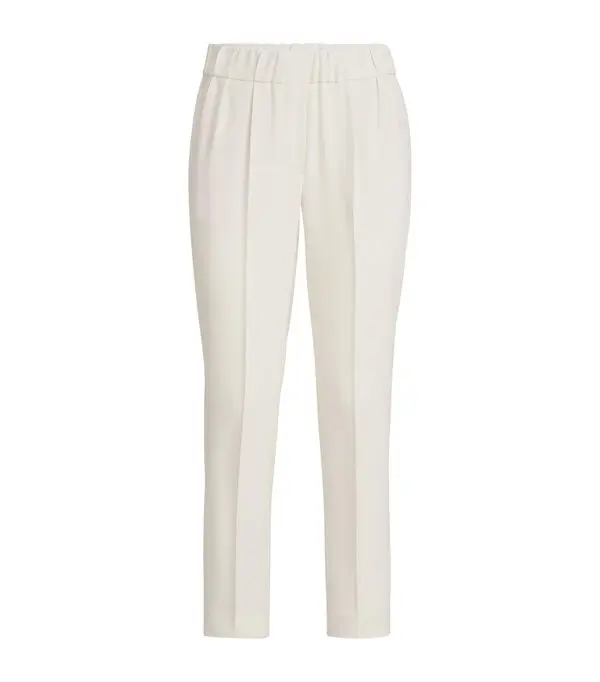 Brunello Cucinelli Crepe Cady Slim Trousers