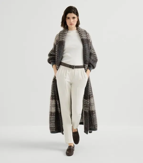 Brunello Cucinelli Crepe Cady Slim Trousers
