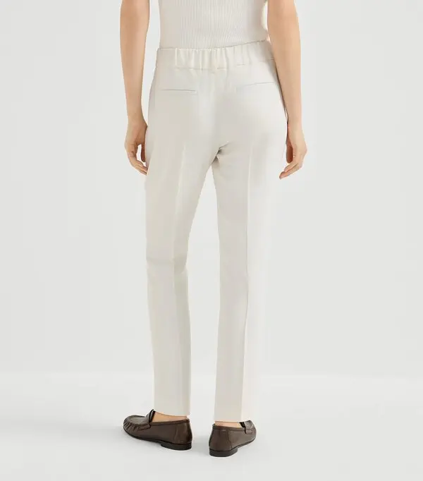Brunello Cucinelli Crepe Cady Slim Trousers