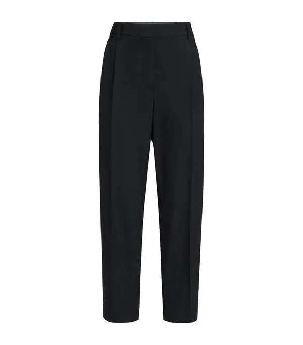 Brunello Cucinelli Wool-blend Straight Trousers