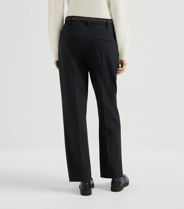 Brunello Cucinelli Wool-blend Straight Trousers