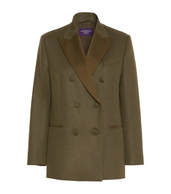 Max Mara Virgin Wool Blend Double Breasted Blazer