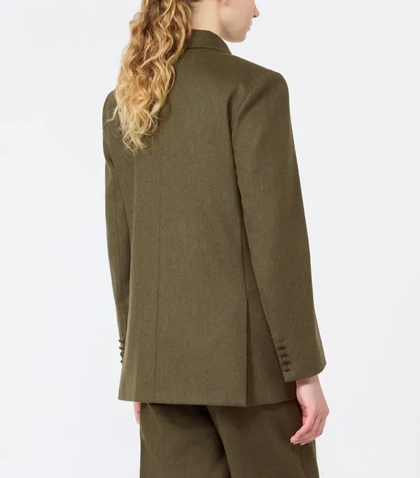 Max Mara Virgin Wool Blend Double Breasted Blazer