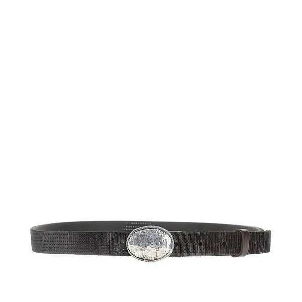 Brunello Cucinelli Texture Leather Belt - Brown