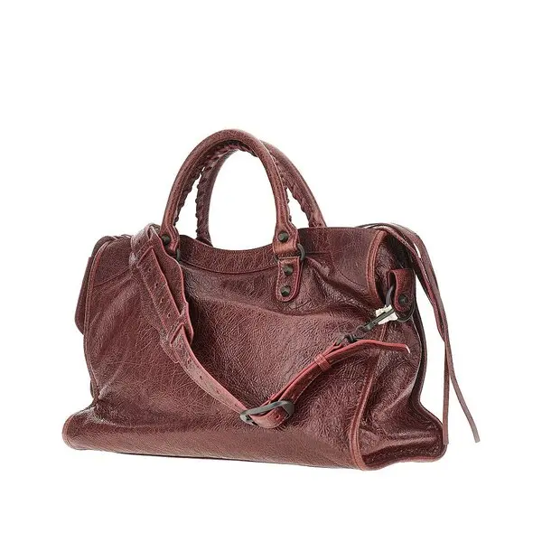 Balenciaga Arena Leather Medium 'le City' Bag - Red