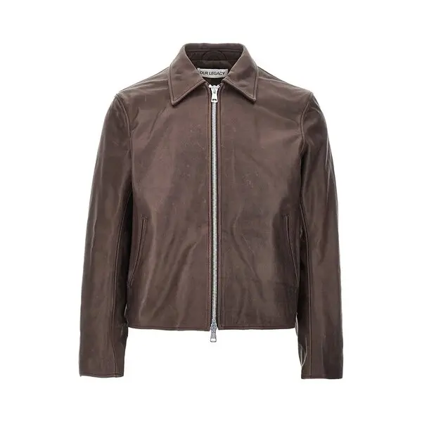 Our Legacy Waxed Leather Jacket