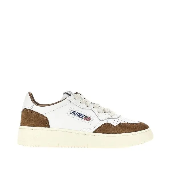 AUTRY Medalist Low' Leather And Suede Sneakers - White