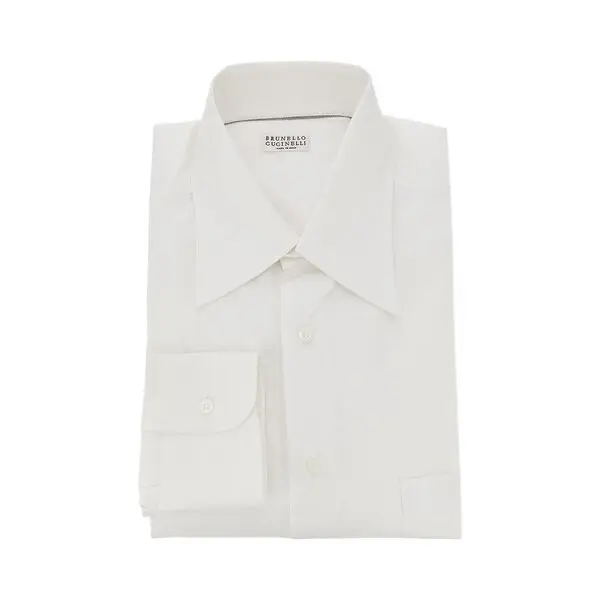 Brunello Cucinelli Twill Shirt An - White