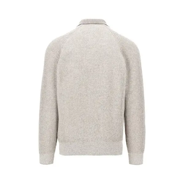 Brunello Cucinelli Cashmere Knit Polo Sweater