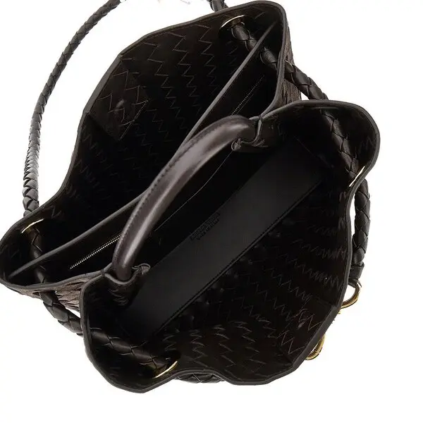 Bottega Veneta Suede Leather Medium 'andiamo' Bag - Brown